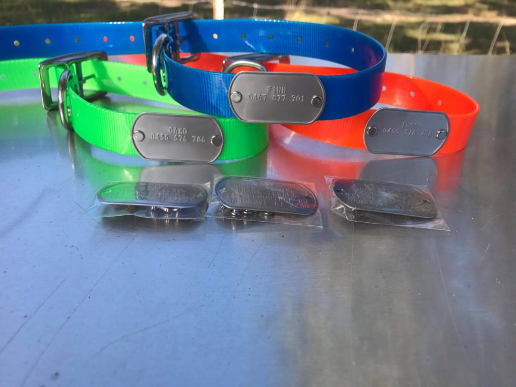 Metal Dog Tags (Attach to collars, chestplates and trackers) – Crackin ...